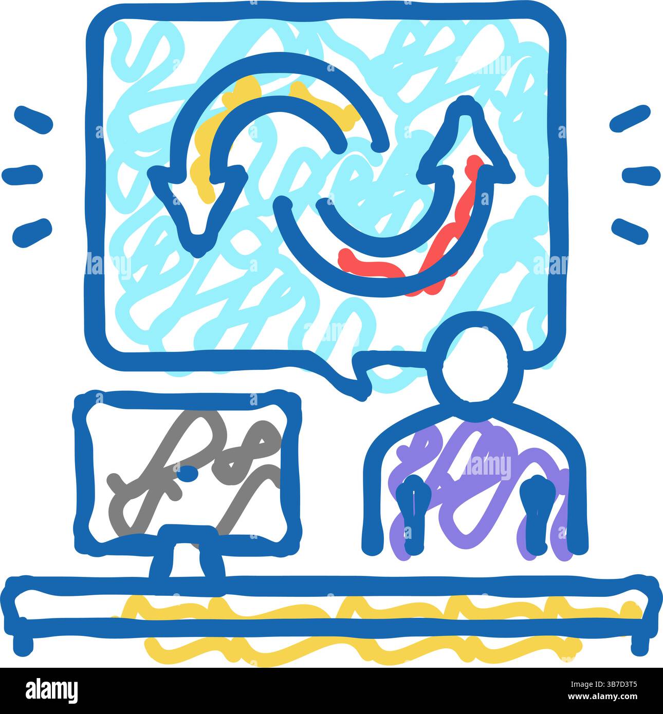 behavior user icon doodle illustration Stock Vector Image & Art - Alamy