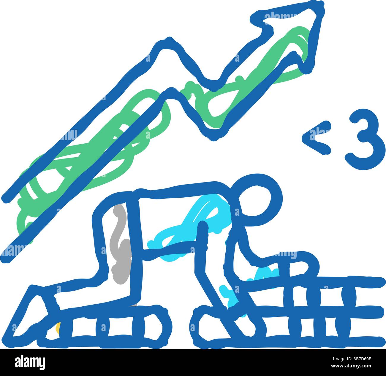 creeping inflation icon doodle illustration Stock Vector Image & Art ...