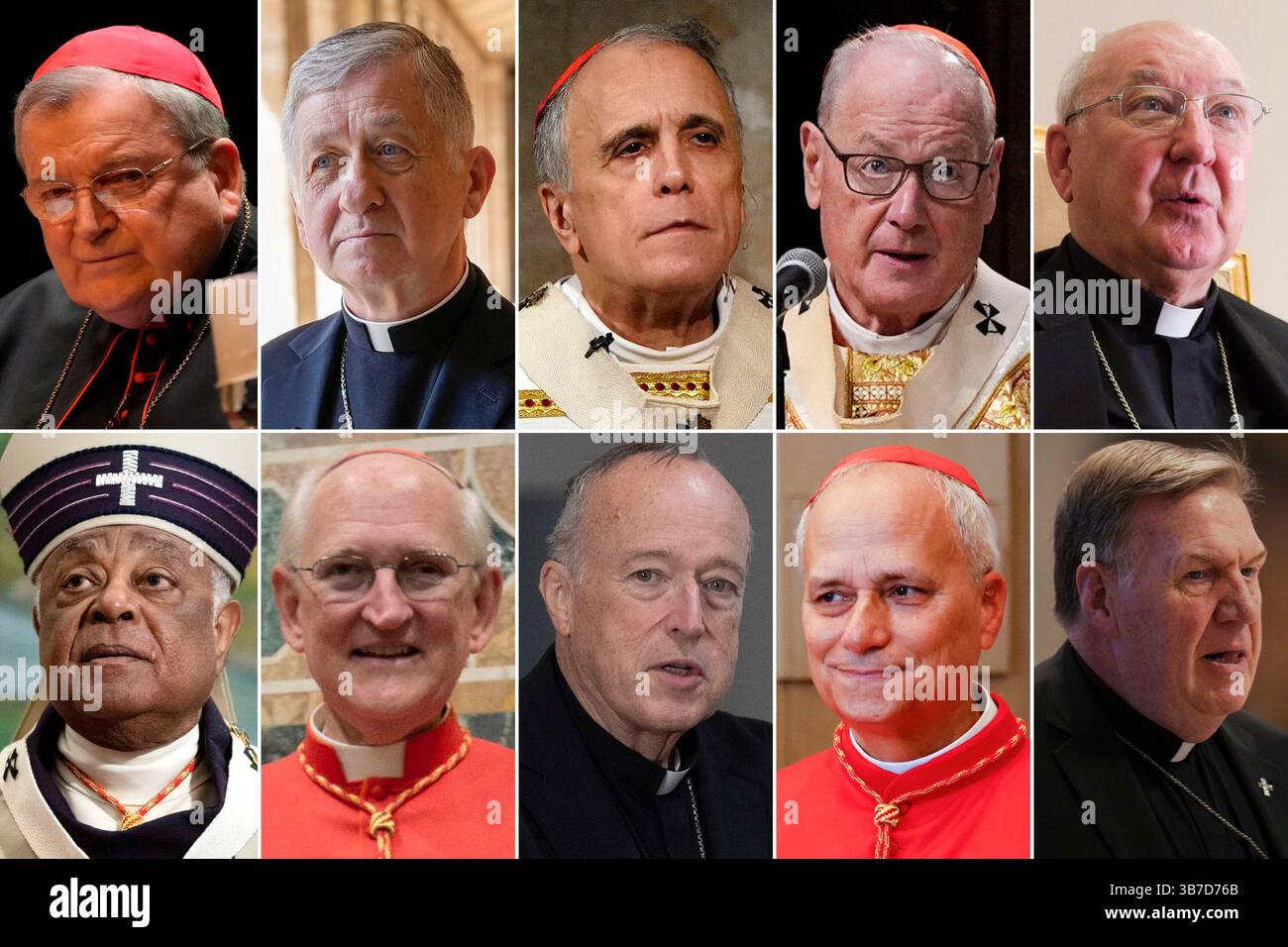 This combination of photos shows U.S. Catholic Cardinals, top row from ...