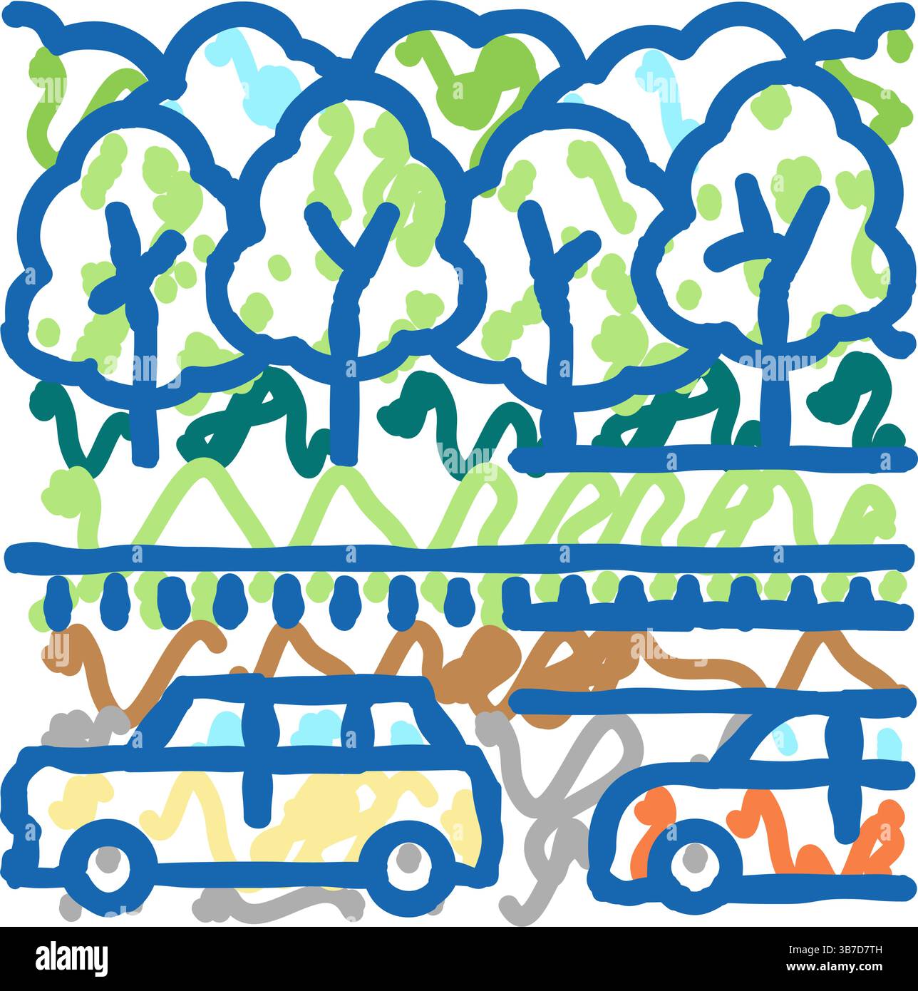 road park icon doodle illustration Stock Vector Image & Art - Alamy