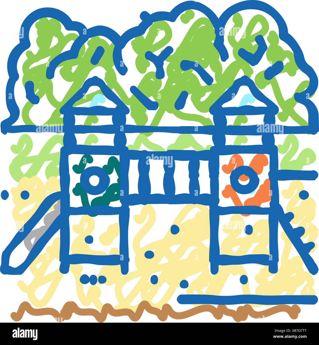 playground park icon doodle illustration Stock Vector Image & Art - Alamy