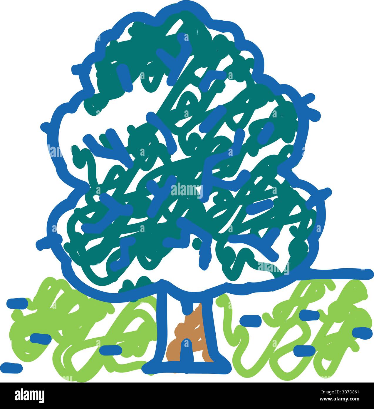 park tree icon doodle illustration Stock Vector Image & Art - Alamy