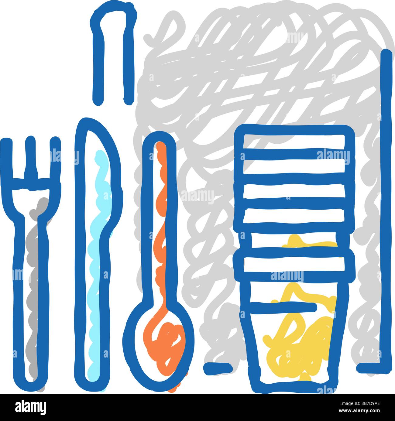 polystyrene thermoplastic icon doodle illustration Stock Vector Image ...