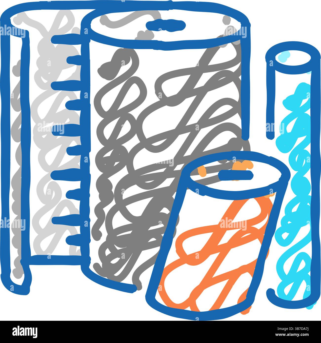 nylon thermoplastic icon doodle illustration Stock Vector Image & Art ...