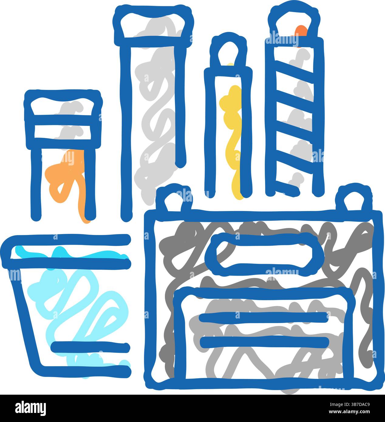 polypropylene thermoplastic icon doodle illustration Stock Vector Image ...