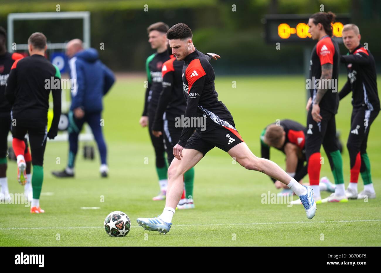 Arsenal's Declan Rice during a training session at the Sobha Realty ...