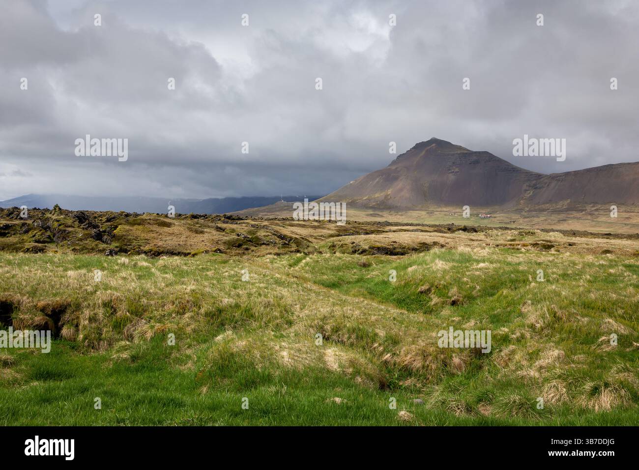 Mountain landscape of Snaefellsnes peninsula in Iceland with ...