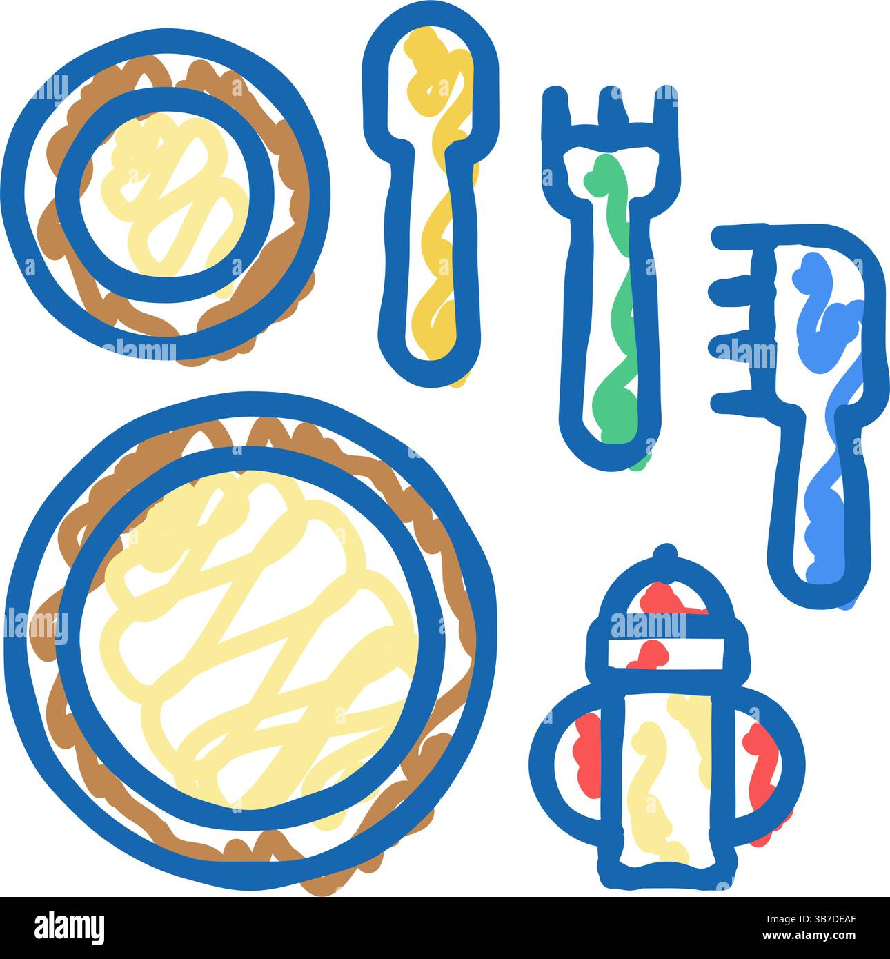 Busy feeding Stock Vector Images - Alamy