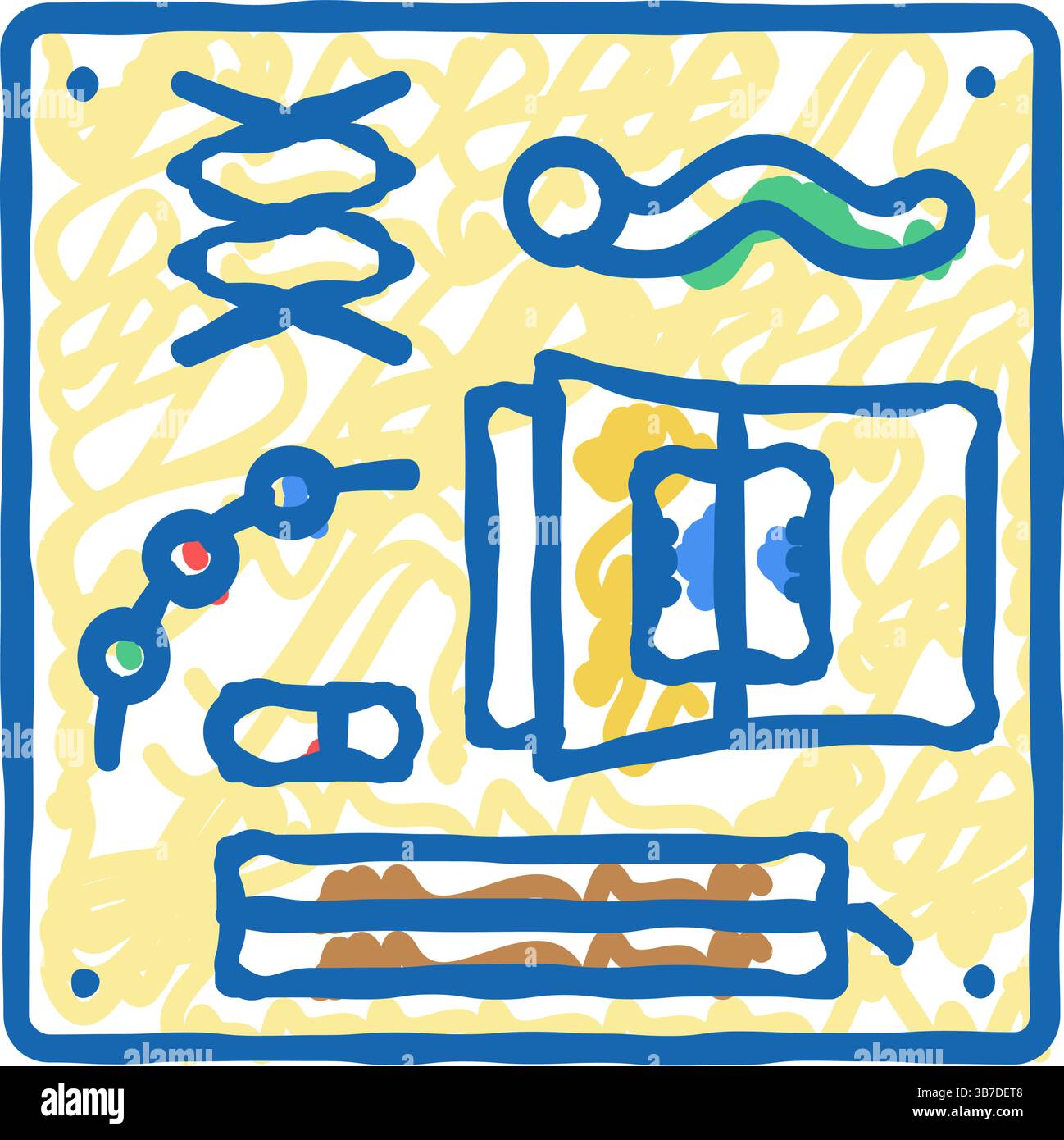 busy board icon doodle illustration Stock Vector Image & Art - Alamy