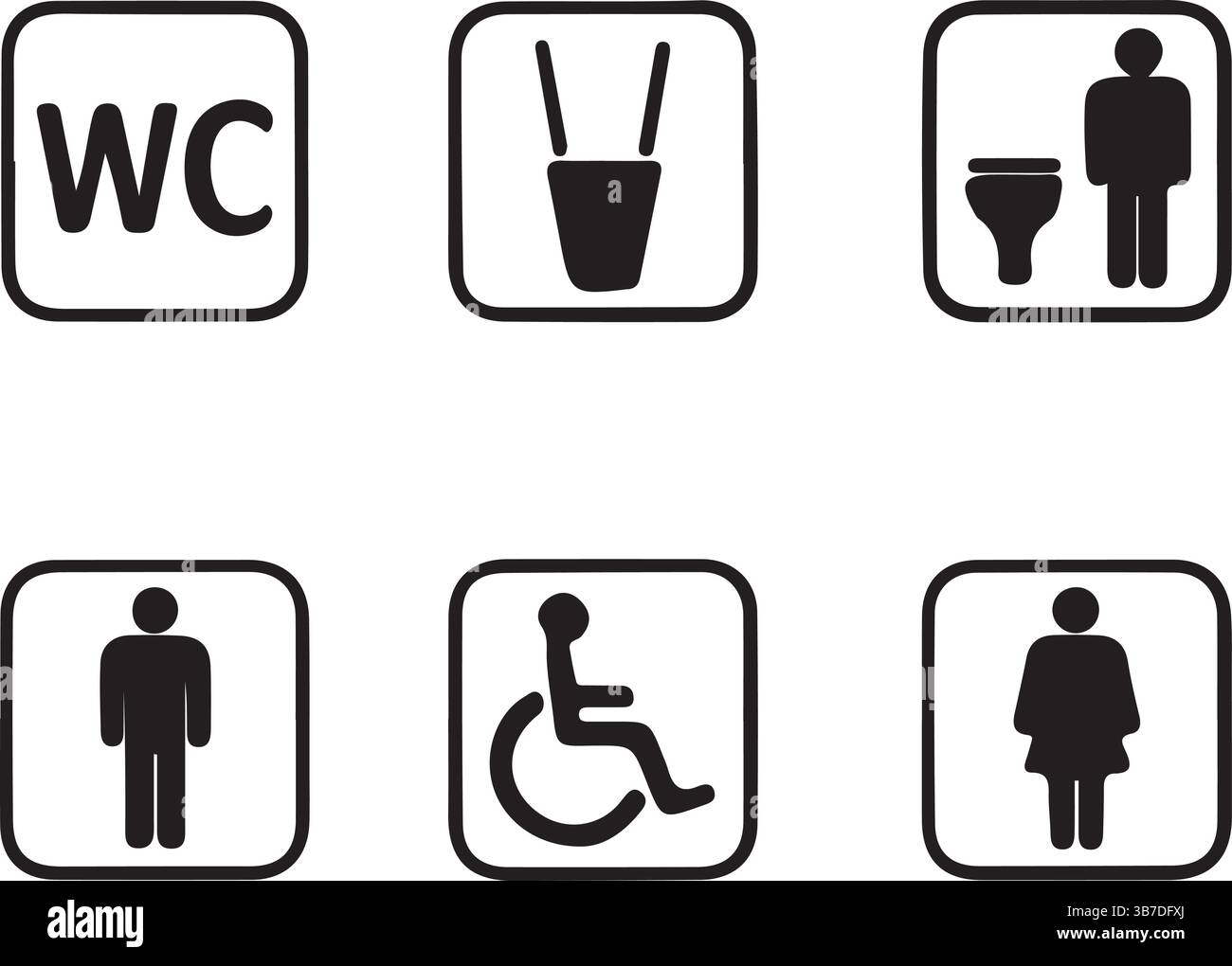 Accessibility pictogram Black and White Stock Photos & Images - Alamy