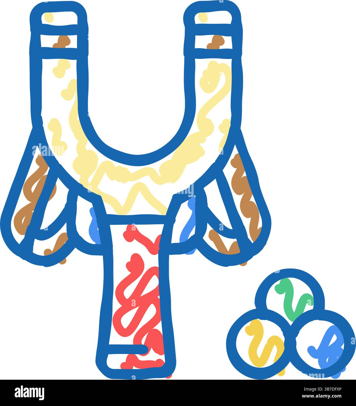 slingshot toy icon doodle illustration Stock Vector Image & Art - Alamy