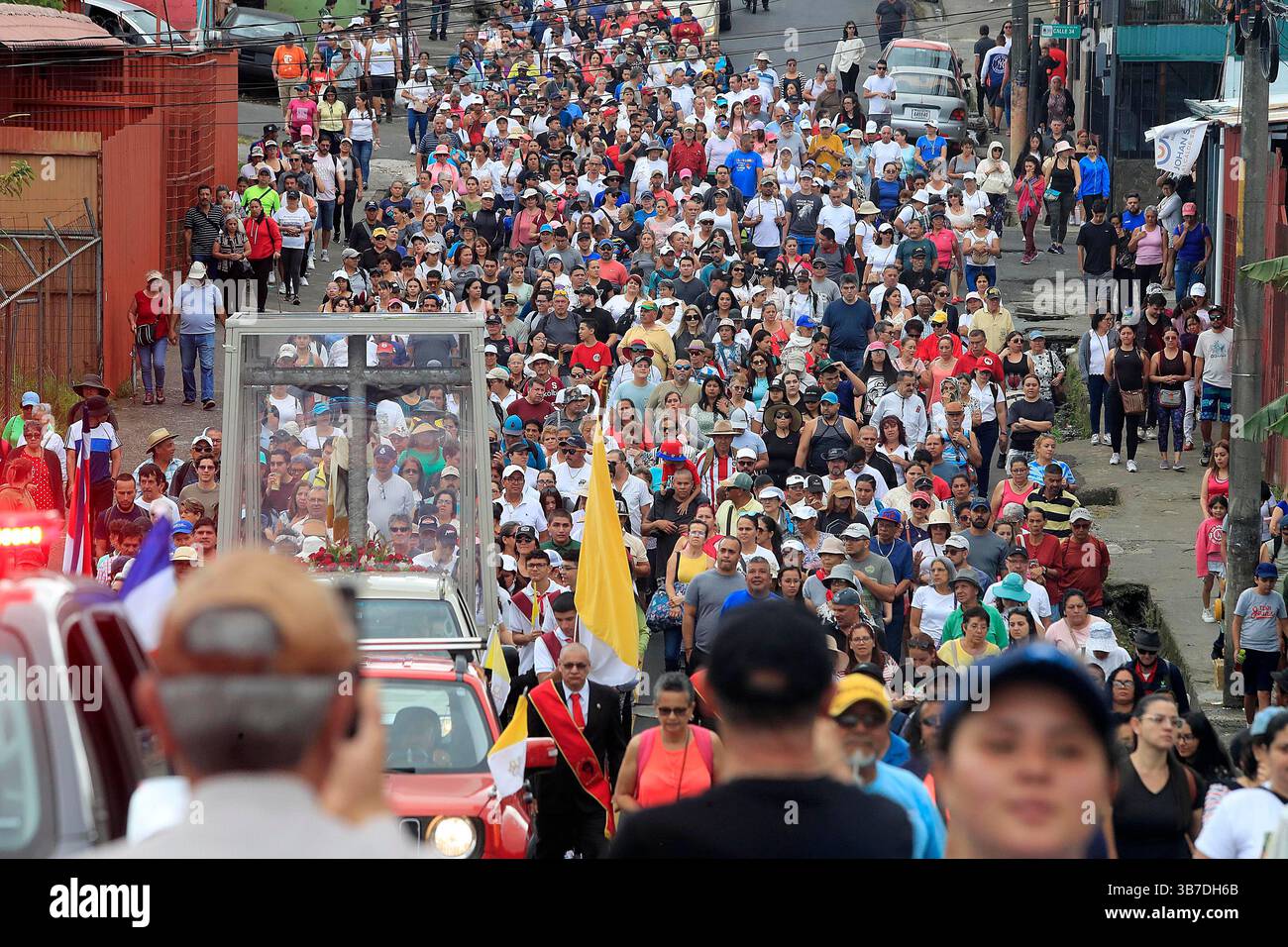 January 7, 2023, San Jose, Costa Rica: Romeri­a con el Santo Cristo de ...