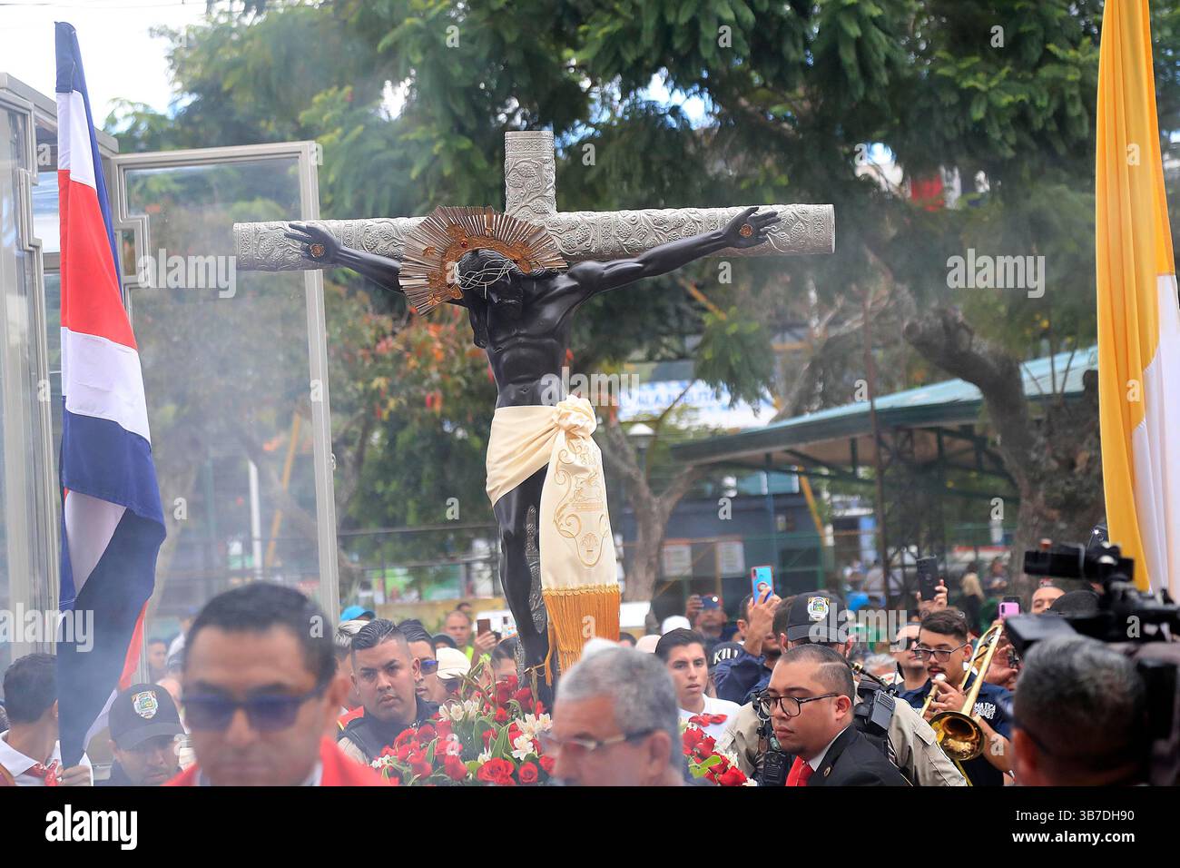 January 7, 2023, San Jose, Costa Rica: Romeri­a con el Santo Cristo de ...