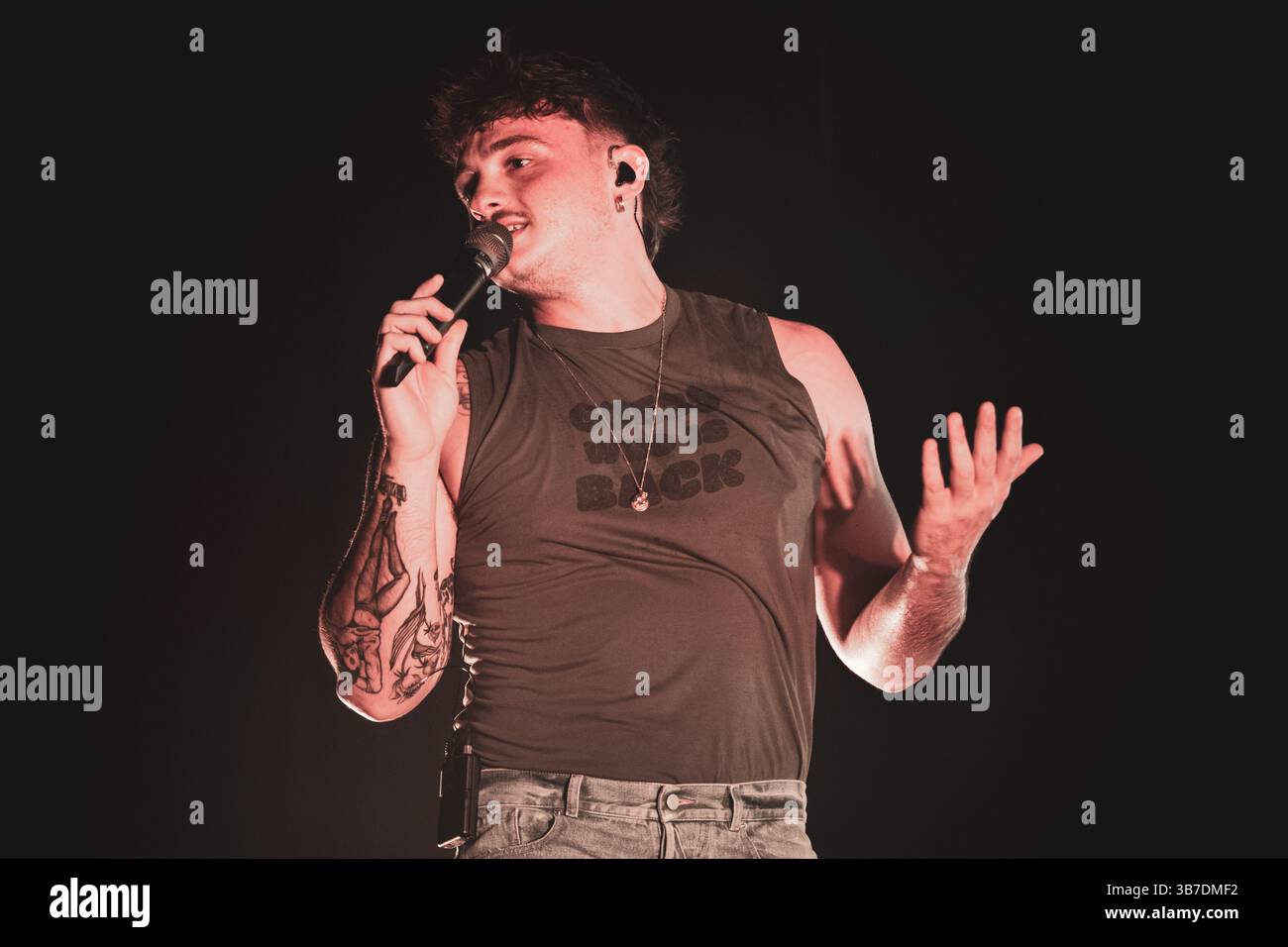 ITALY, VENARIA, MAY 4TH 2025: The italian singer and songwriter Olly ...