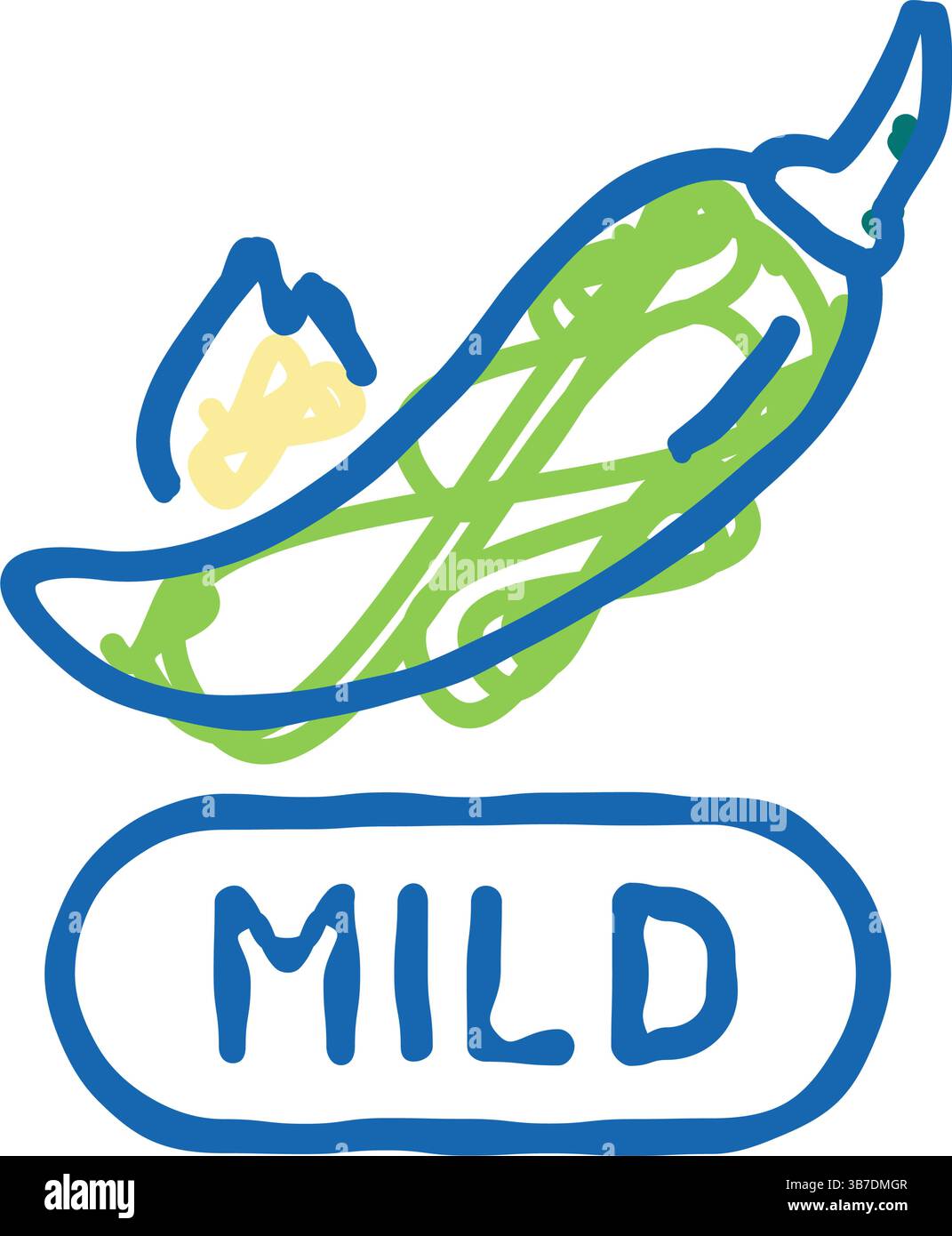 Spicy level color icon Stock Vector Images - Alamy