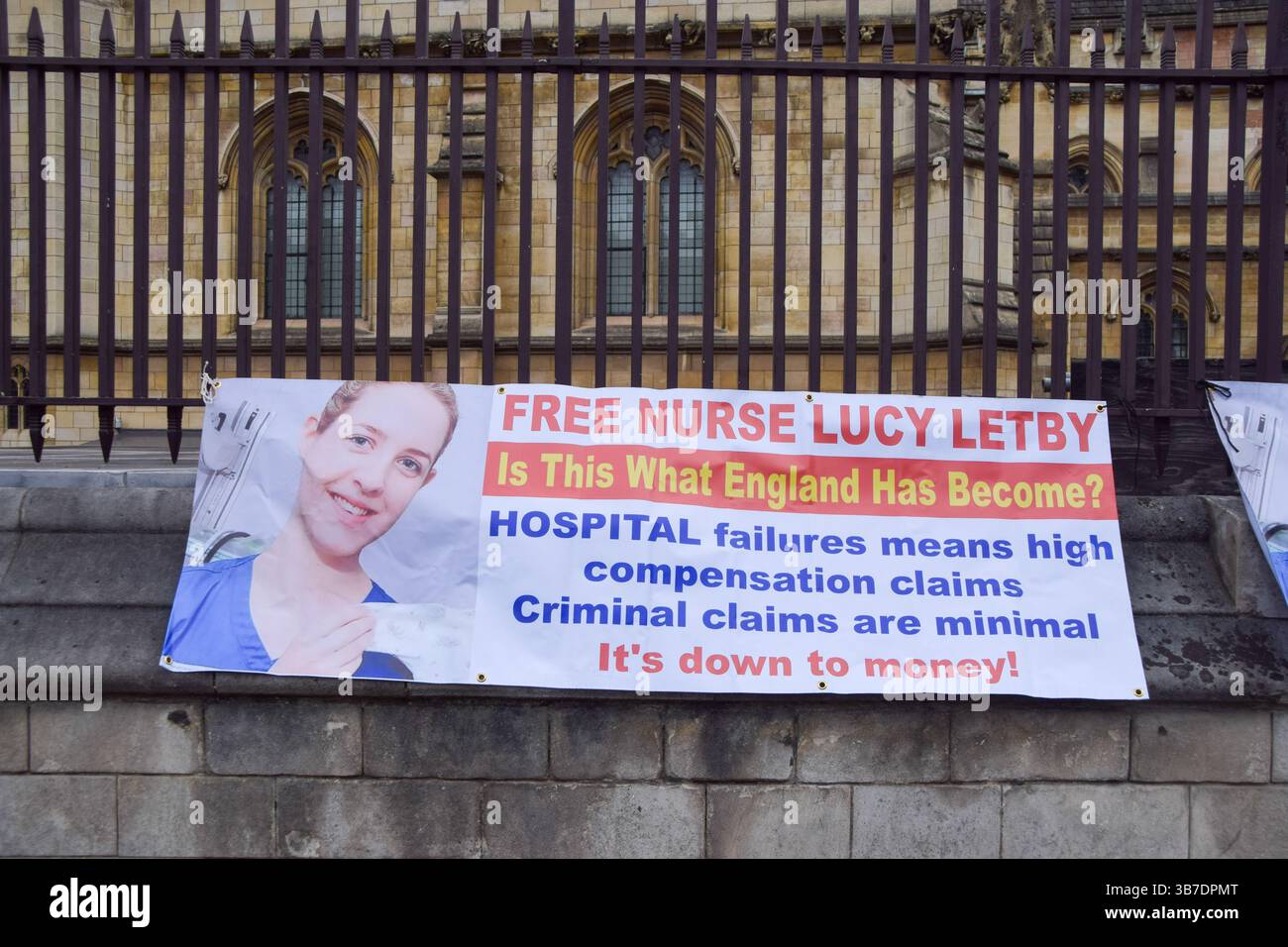 London, England, UK. 6th May, 2025. Supporters of Lucy Letby stage a ...