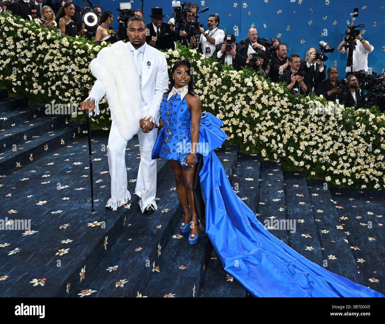 New York, USA. May 5th, 2025. Jonathan Owens and Simone Biles at the ...