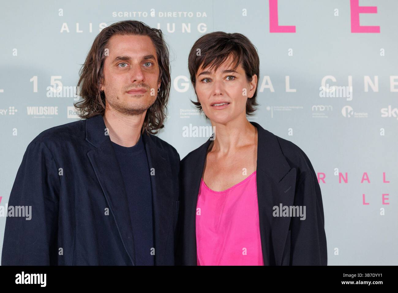 Luca Marinelli and Alissa Jung attend the Photocall of the movie ...