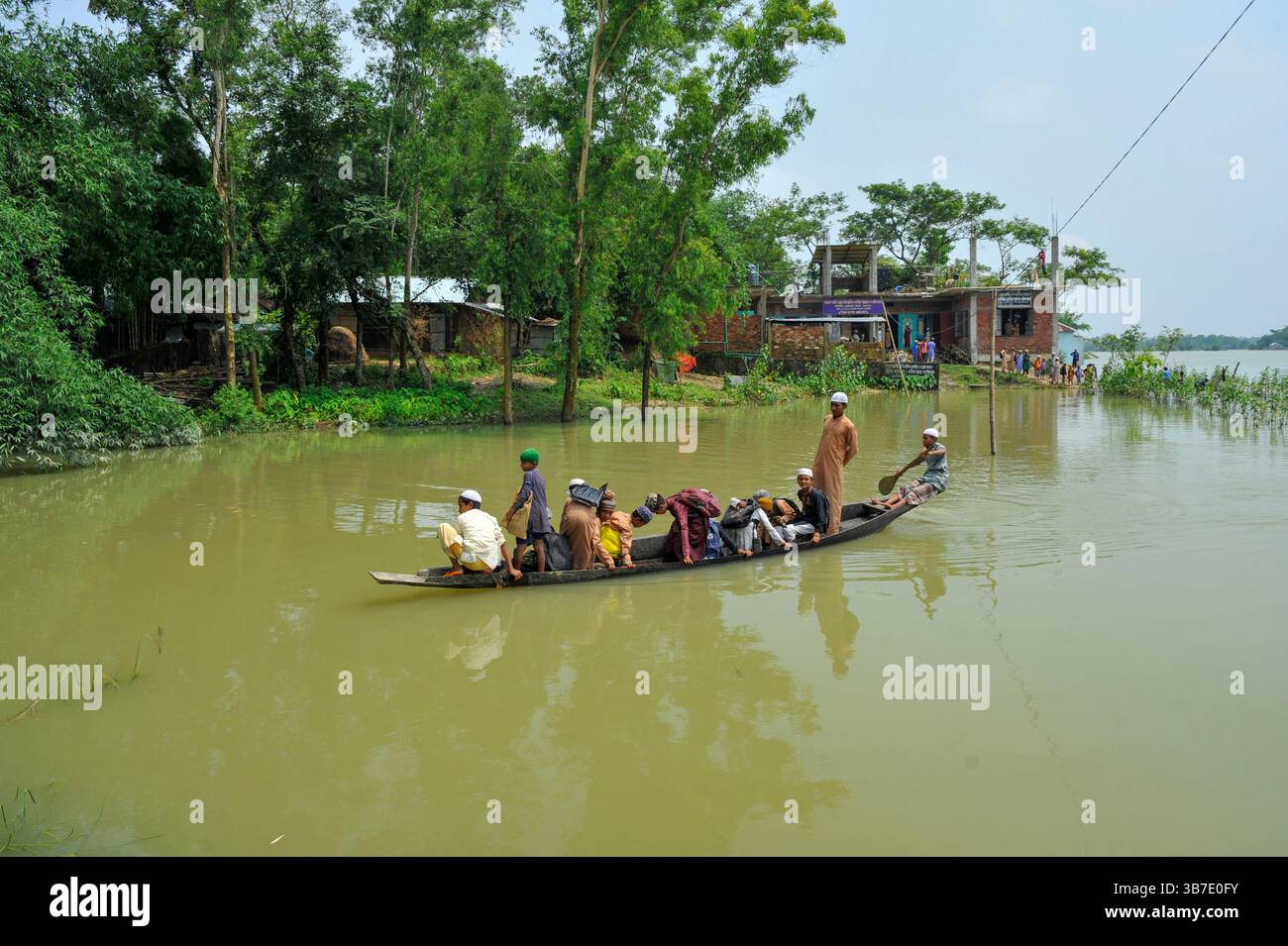 June 6, 2024: Sylhet-Bangladesh: Although the flood water in Sylhet has ...