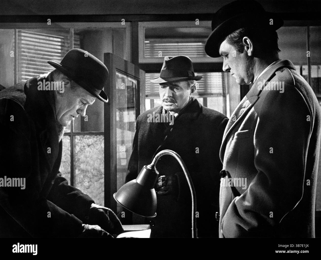 April 13, 2023, USA: Harry Andrews, James Mason, on-set of the film, ''The Deadly Affair ...