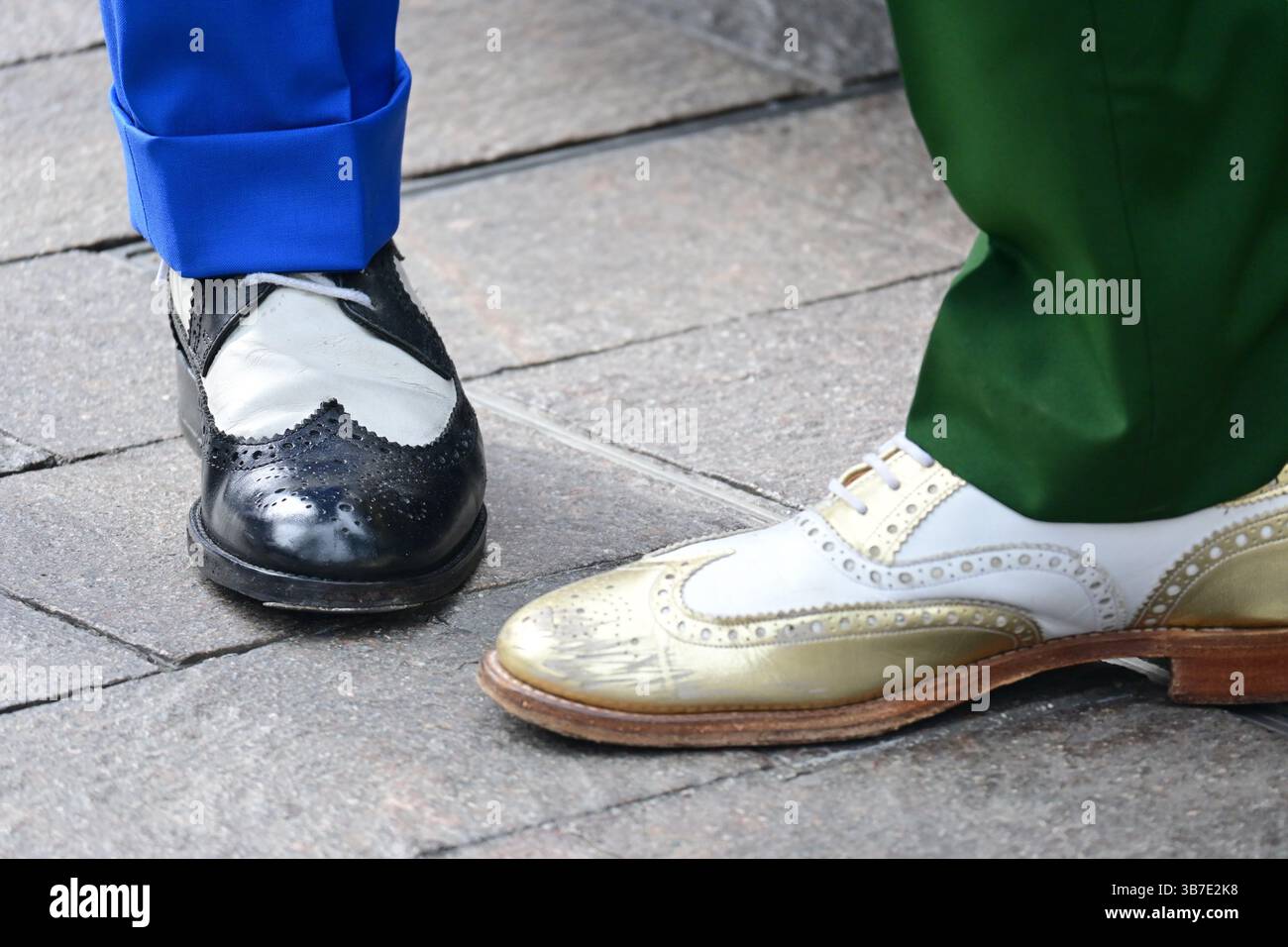Retro Shoes at The Classic Car Boot Sale, Kings Cross, London Stock ...