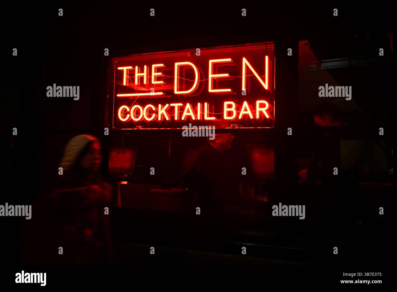 The Den Cocktail Bar, Wardour Street, Soho, London Stock Photo - Alamy