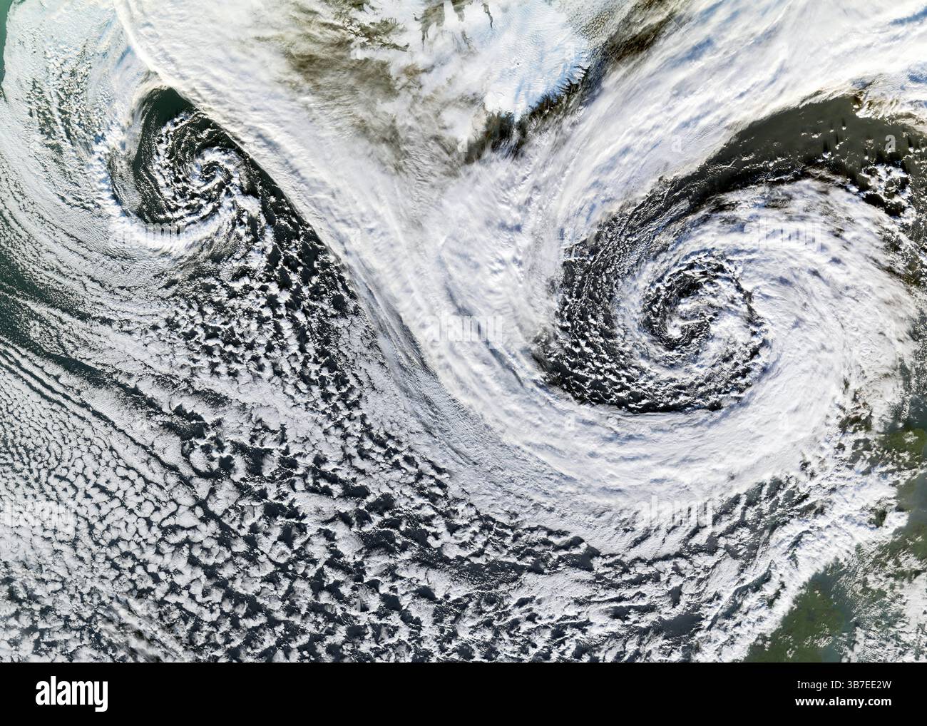 Hurricane from space (also cyclone), gathering storm Stock Photo - Alamy