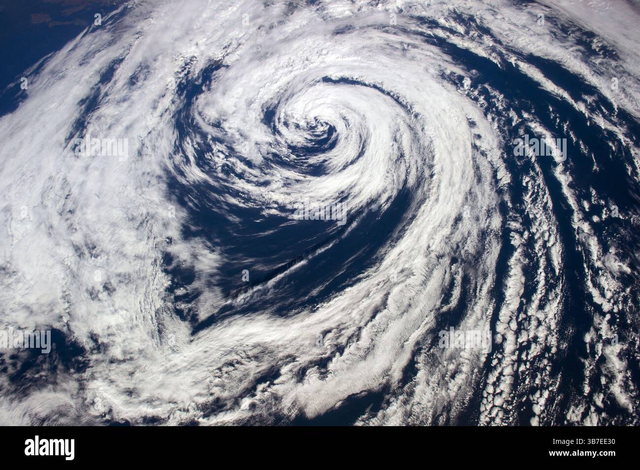 Hurricane from space (also cyclone), gathering storm Stock Photo - Alamy