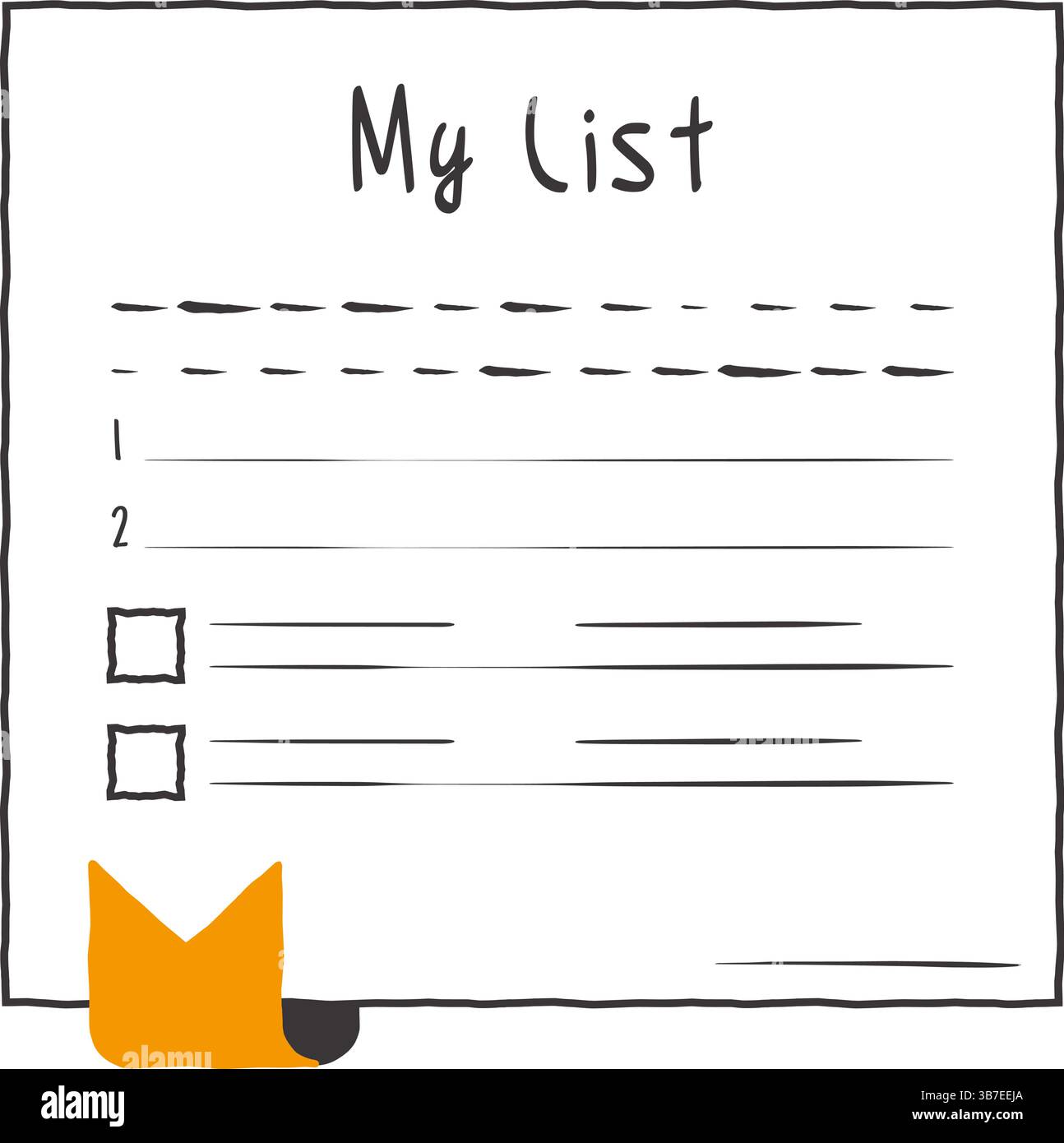 White paper sheet checkboxes hi-res stock photography and images - Alamy