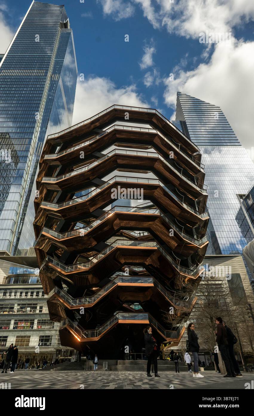 General view of the Vessel, a structure and visitor attraction built as ...