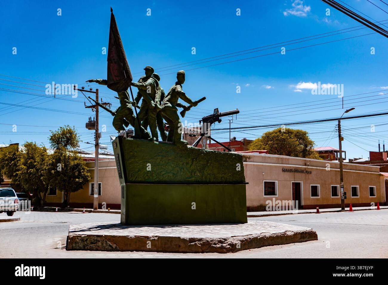 The Chaco War Memorial in Uyuni, Bolivia, stands as a poignant reminder ...