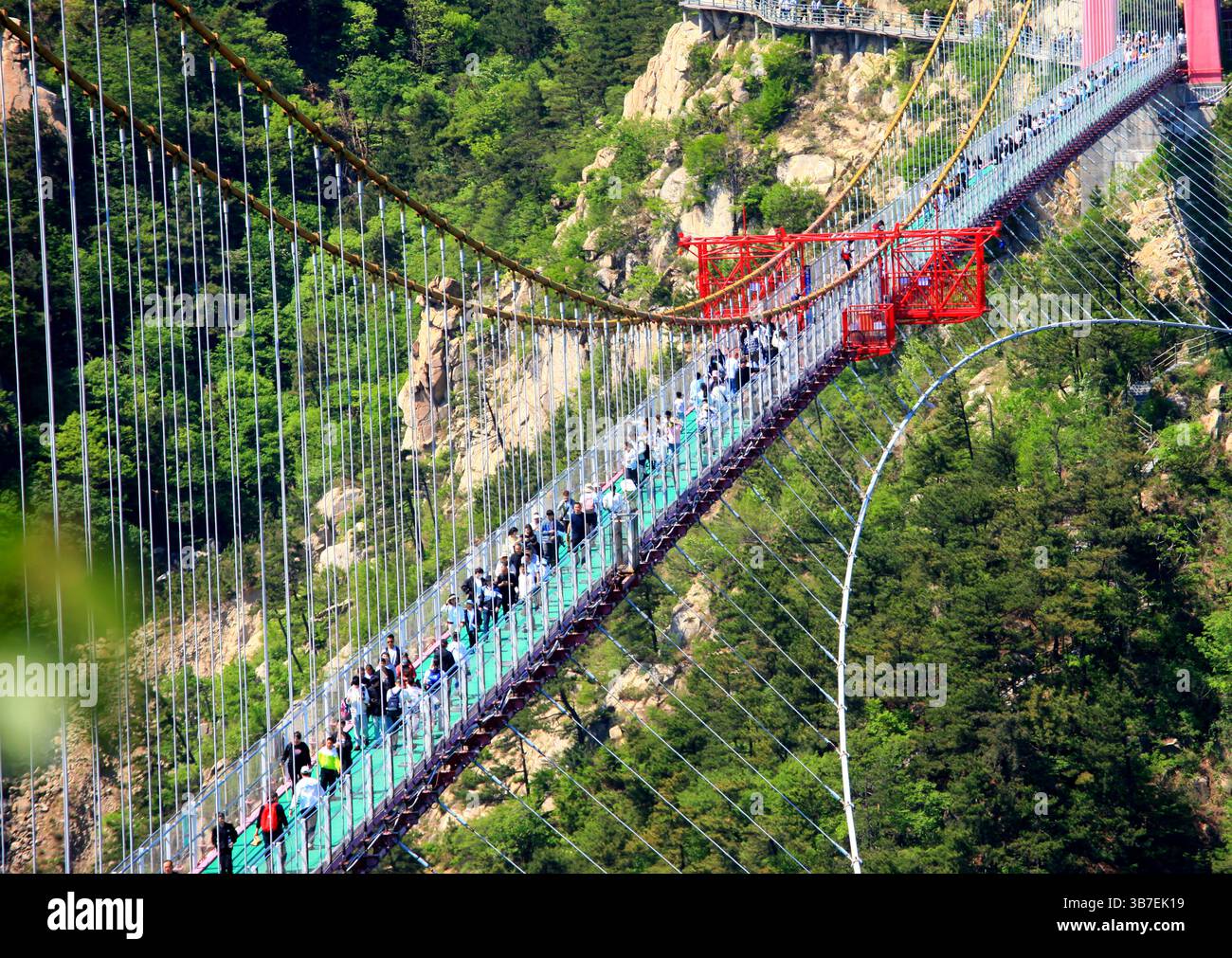 Linyi. 3rd May, 2025. An aerial drone photo taken on May 3, 2025 shows ...