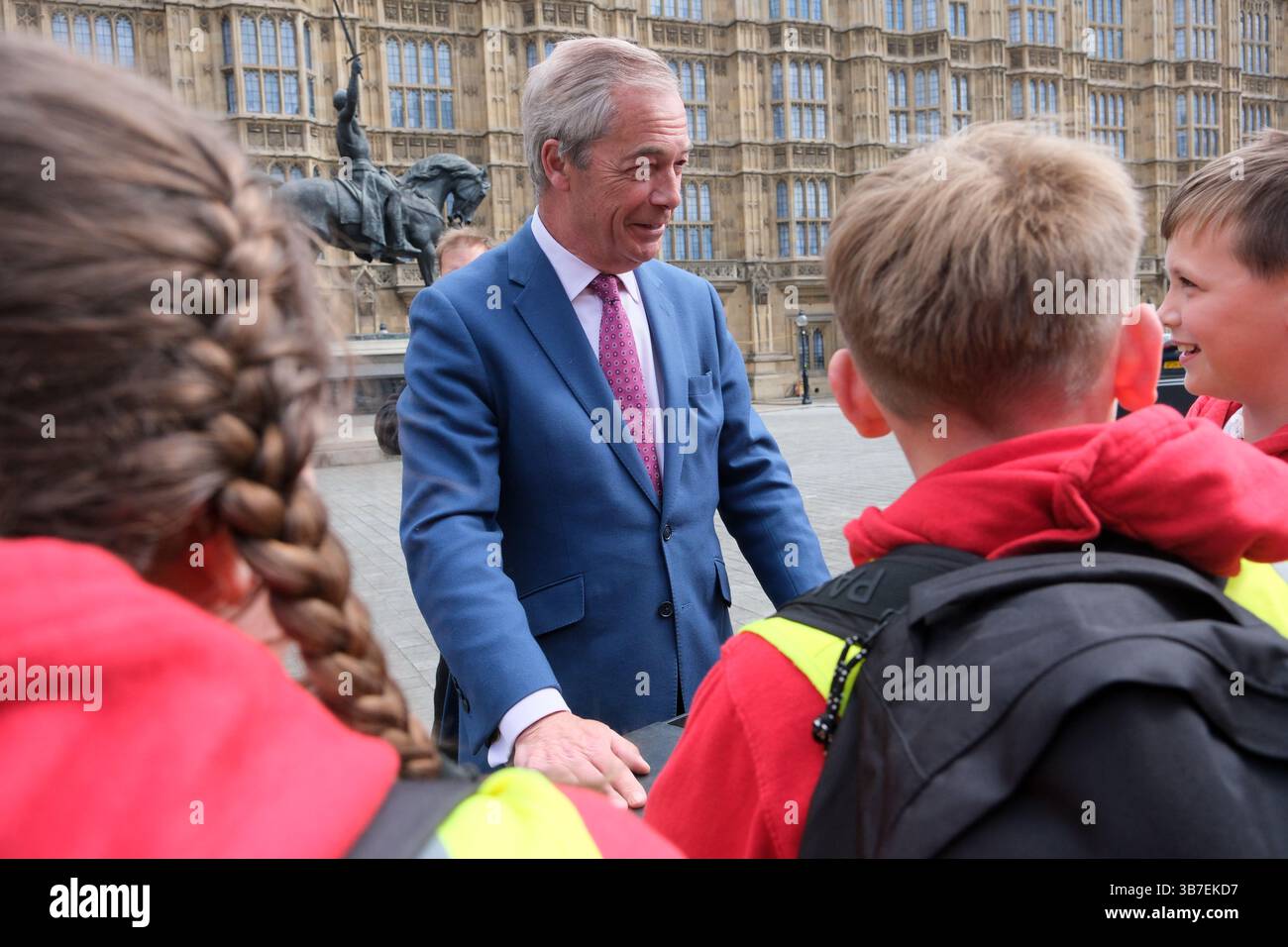 Houses of Parliament, London, UK. 6th May 2025. Nigel Farage and Reform ...