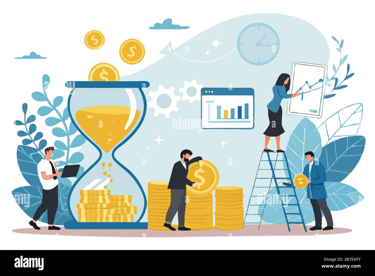 Environment of workplace Stock Vector Images - Alamy