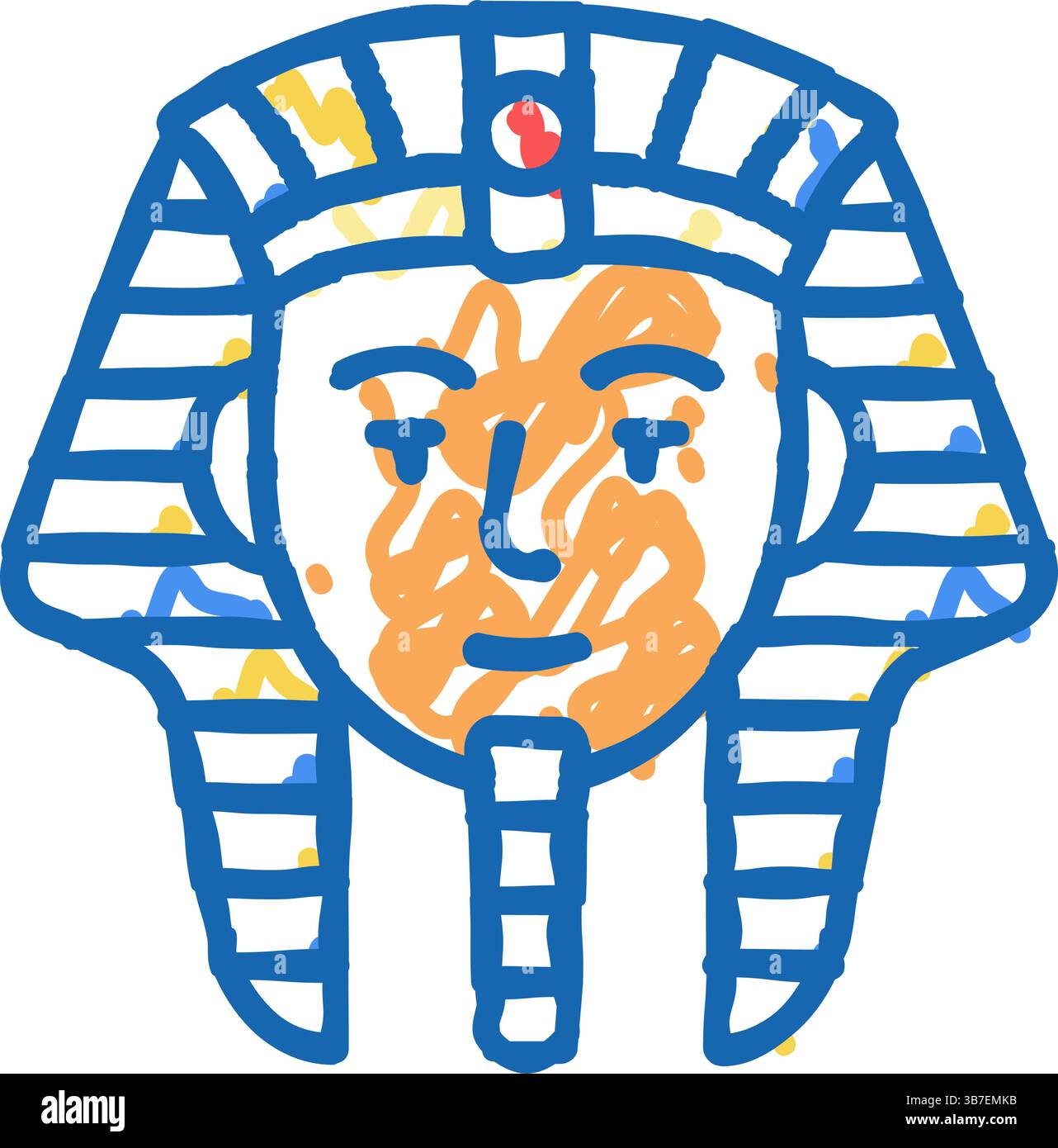 pharaoh egypt icon doodle illustration Stock Vector Image & Art - Alamy