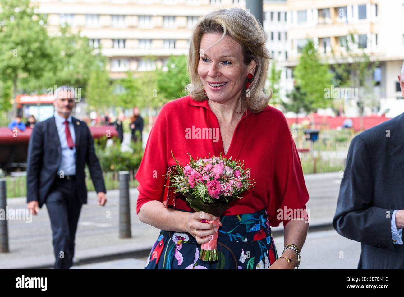 The Queen Mathilde attends a qualifying round of this year's Queen ...