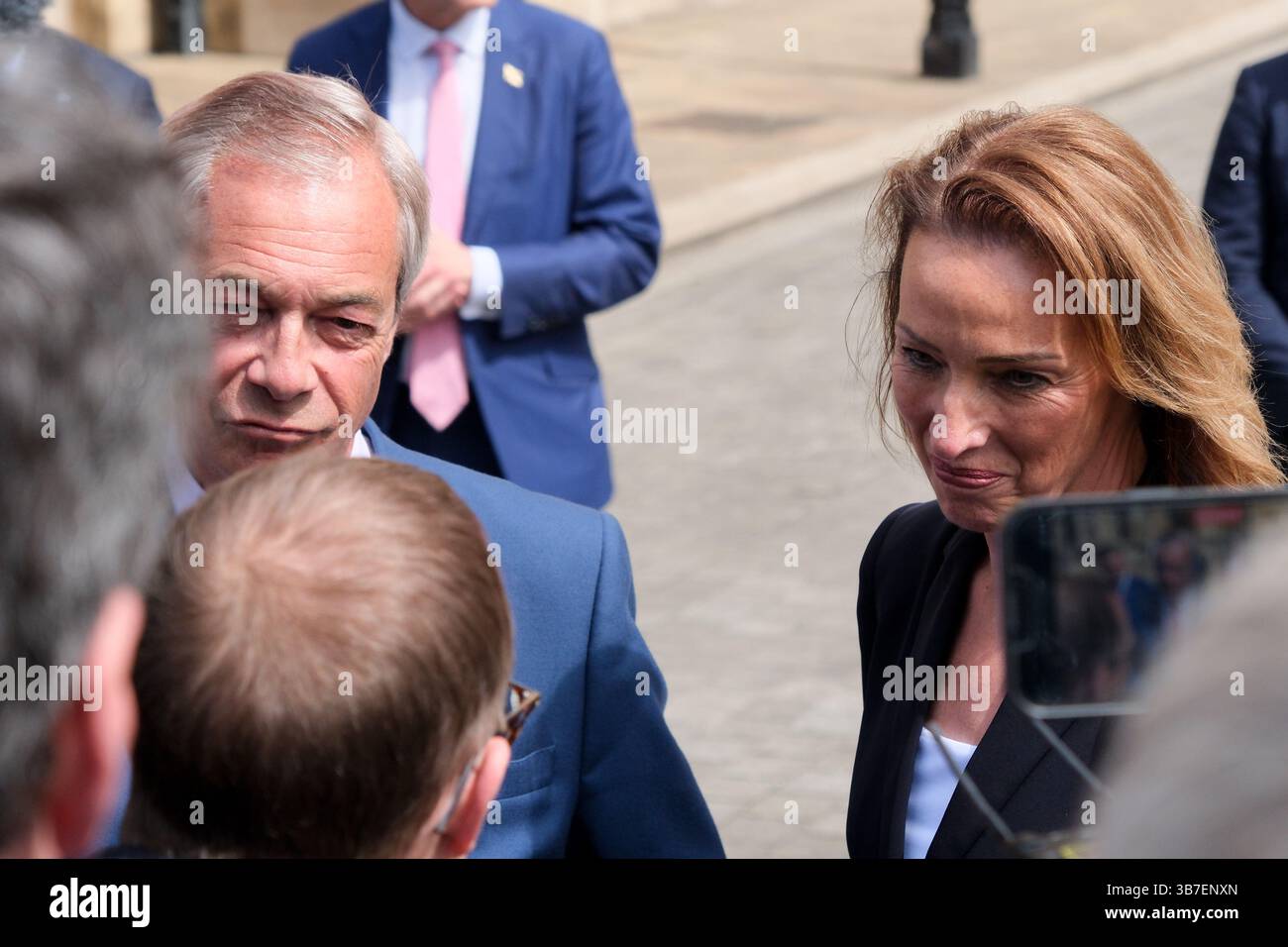 Houses of Parliament, London, UK. 6th Mat 2025. Nigel Farage and Reform ...