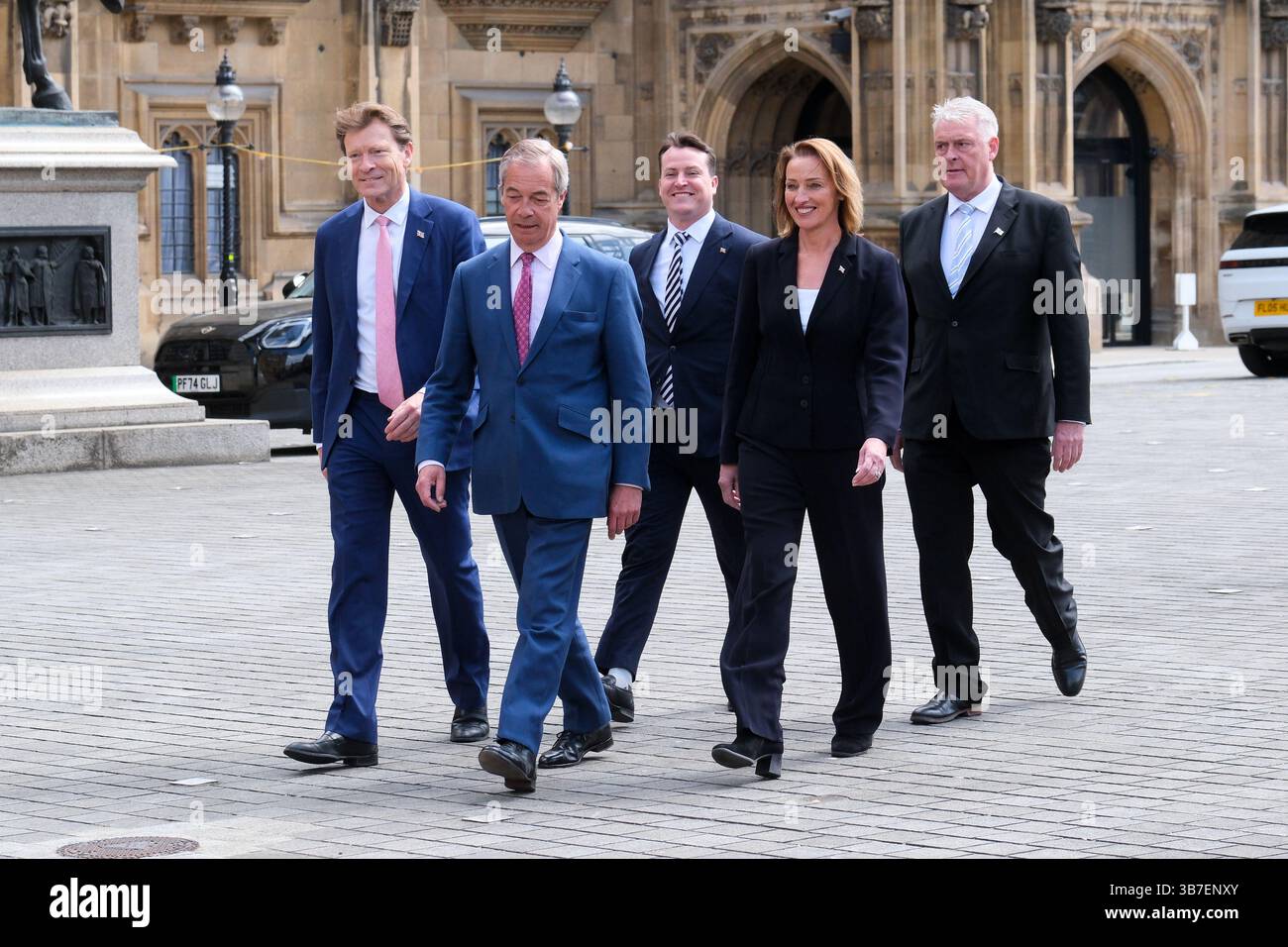 Houses of Parliament, London, UK. 6th Mat 2025. Nigel Farage and Reform ...