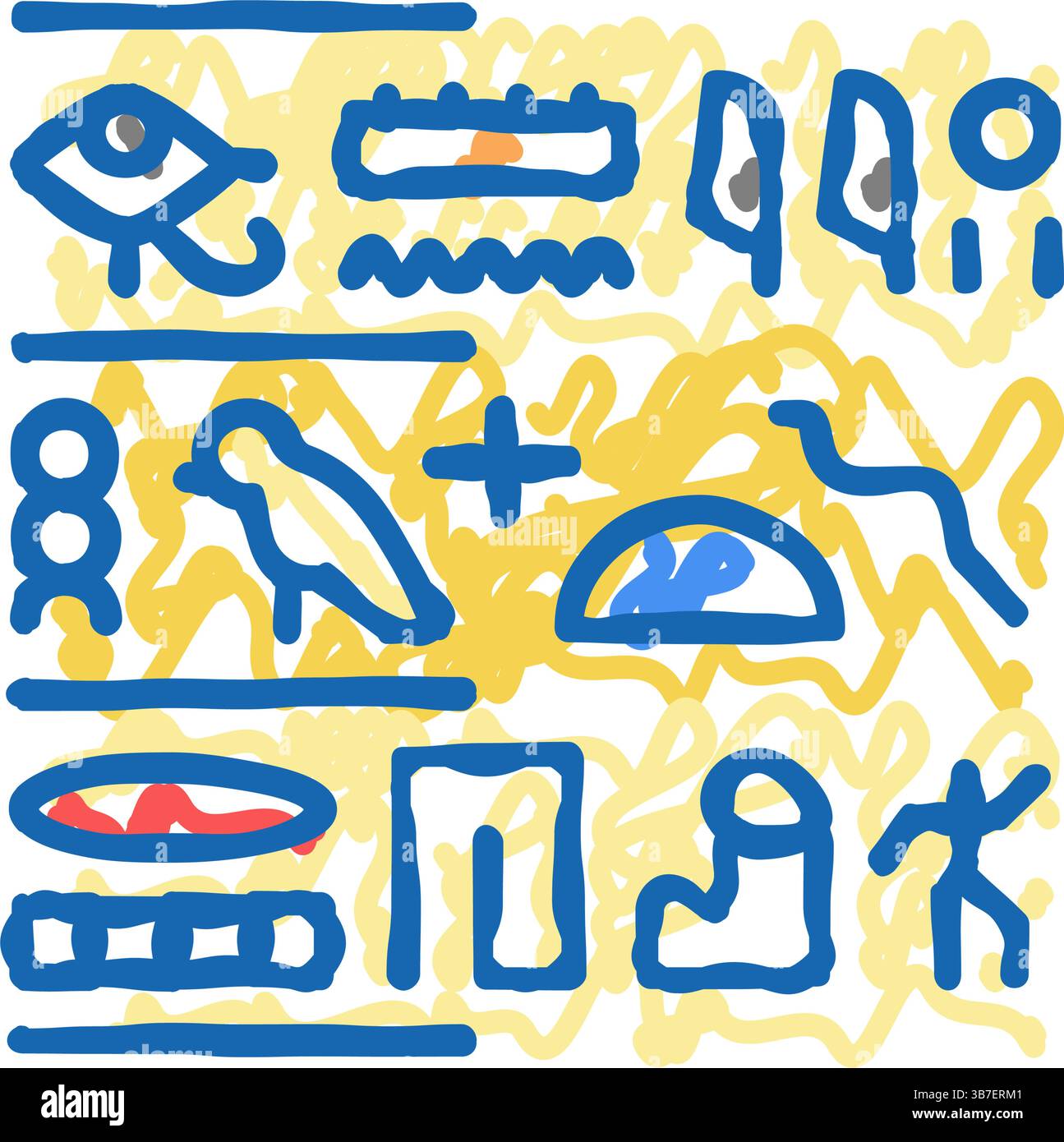 Pyramid construction hieroglyph Stock Vector Images - Alamy