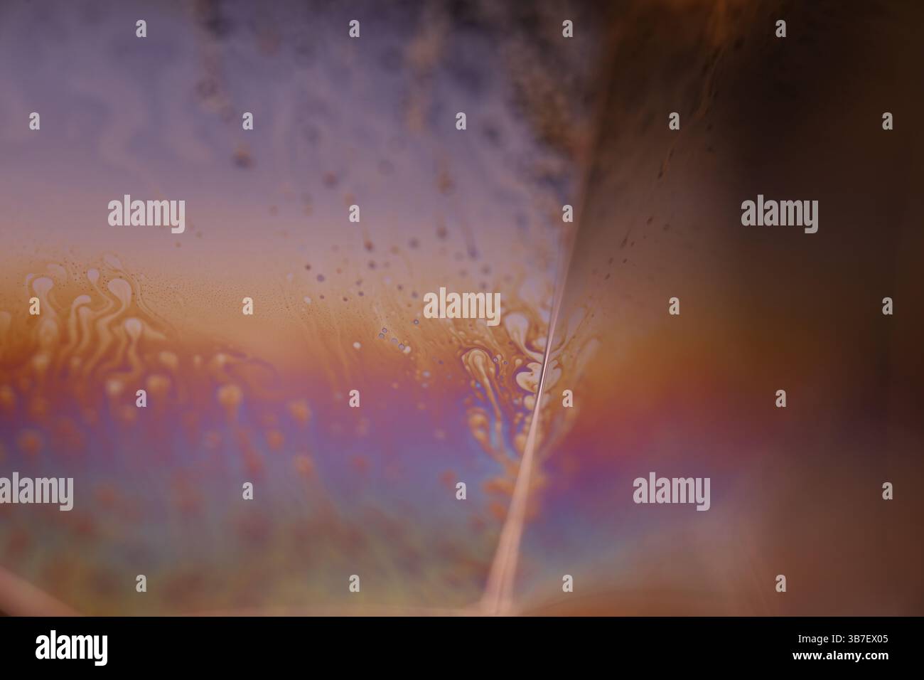 Green liquid surface on dark background, green Reflections of liquid in ...