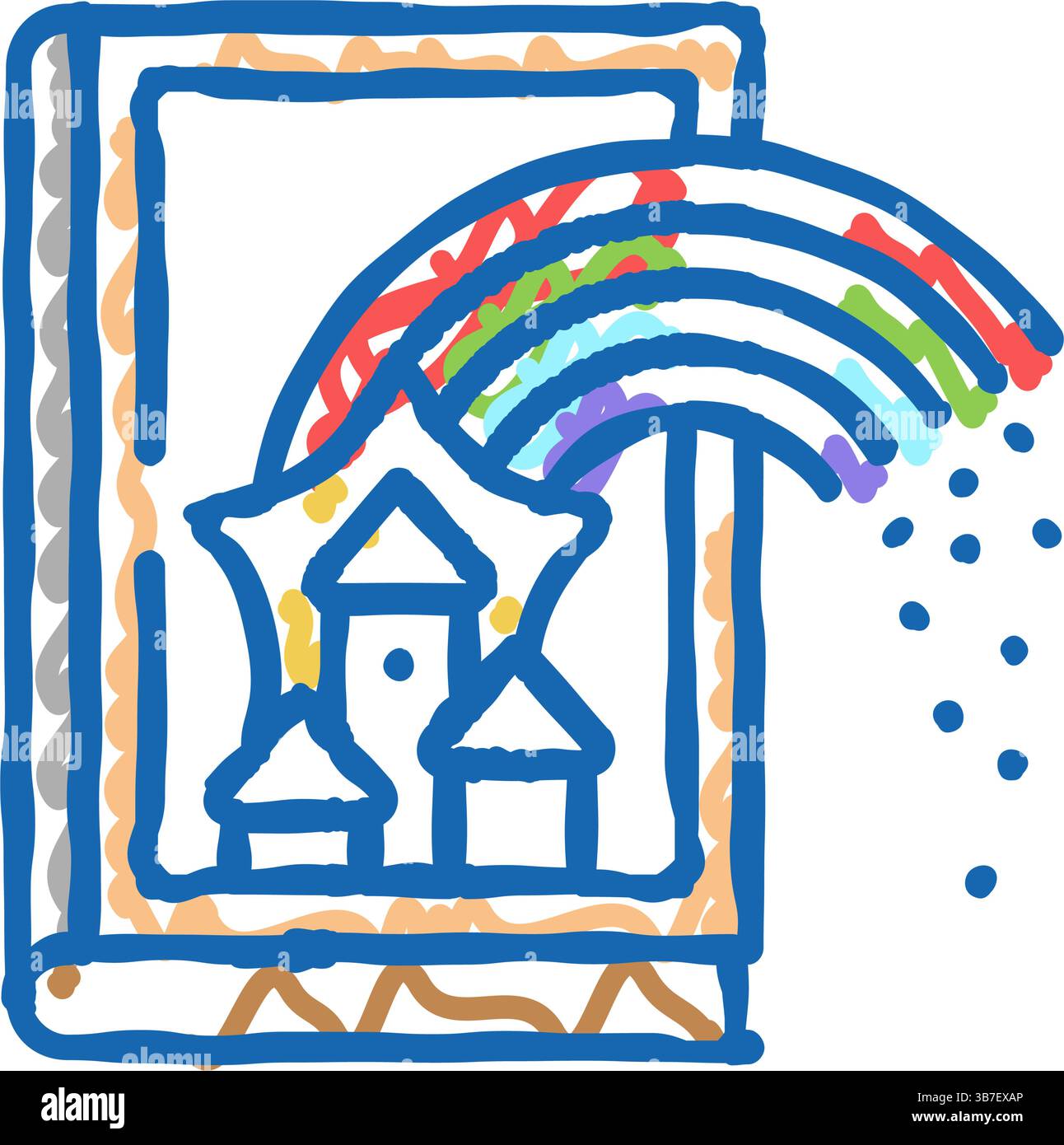 fairy tale book icon doodle illustration Stock Vector Image & Art - Alamy