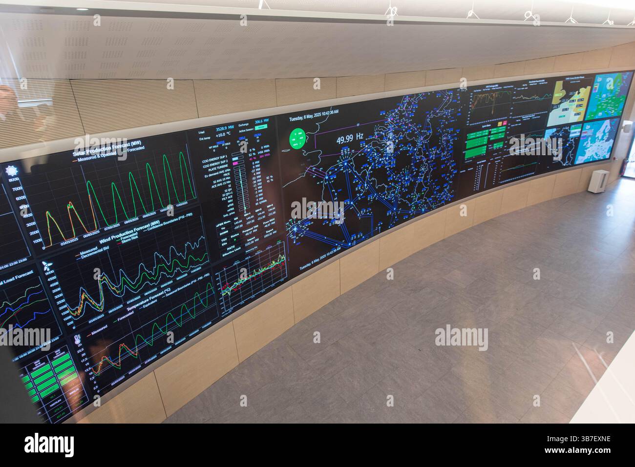 Brussels, Belgium. 06th May, 2025. A general view of the main control ...