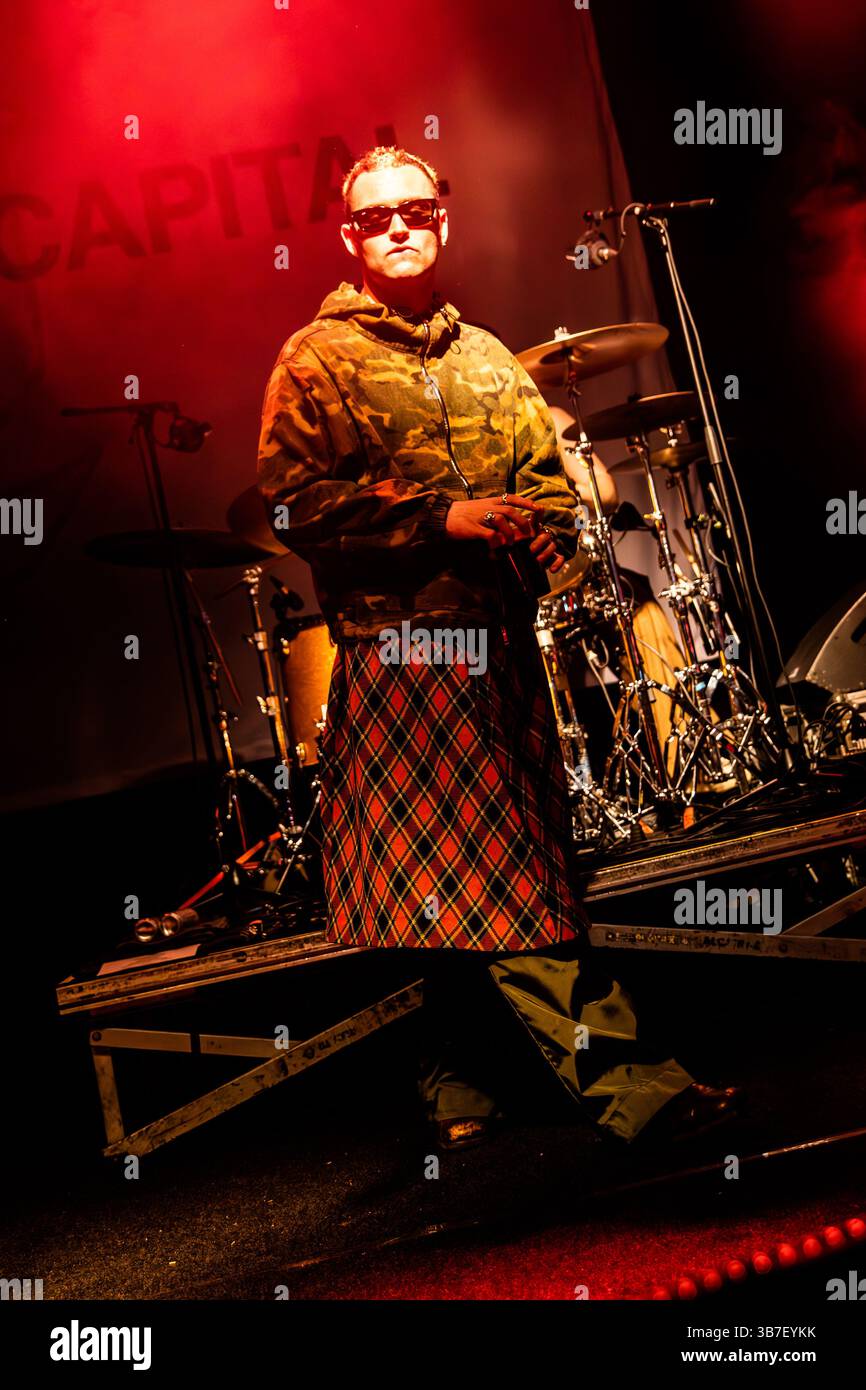 Milan, Italy. 05th May, 2025. The Irish band THE MURDER CAPITAL performs live on stage at ...