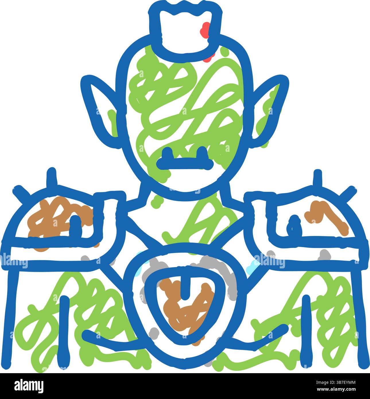 goblin fairy tale icon doodle illustration Stock Vector Image & Art - Alamy