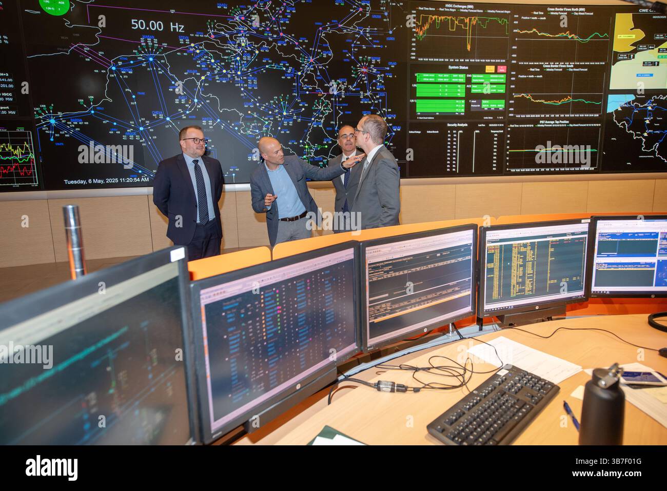 Brussels, Belgium. 06th May, 2025. Minister of Energy Mathieu Bihet ...
