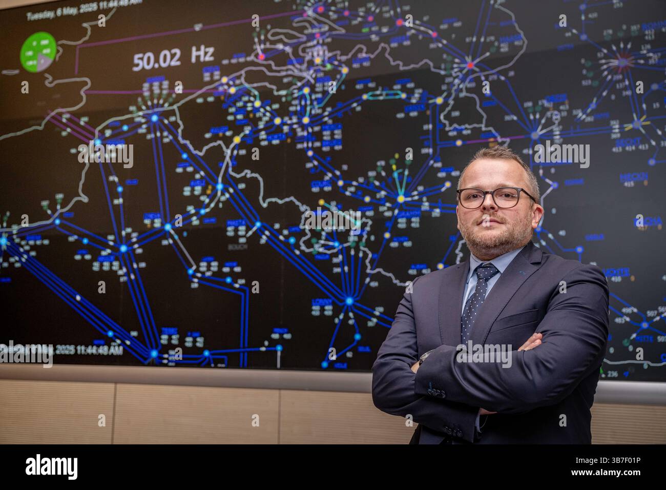 Minister of Energy Mathieu Bihet poses for the photographer at a visit ...