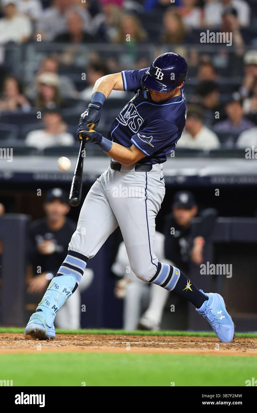 BRONX, NY - MAY 02: Kameron Misner #26 of the Tampa Bay Rays at bat ...