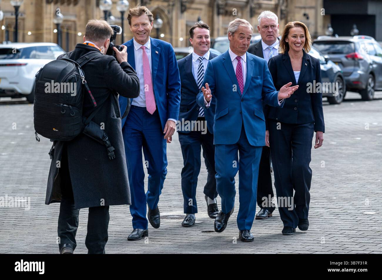 London, UK. 6 May 2025. Sarah Pochin, Reform UK MP for Runcorn and ...