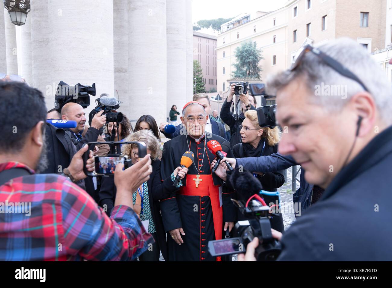 Cardinal William Seng Chye Goh arrives at St. Peter's Basilica to ...