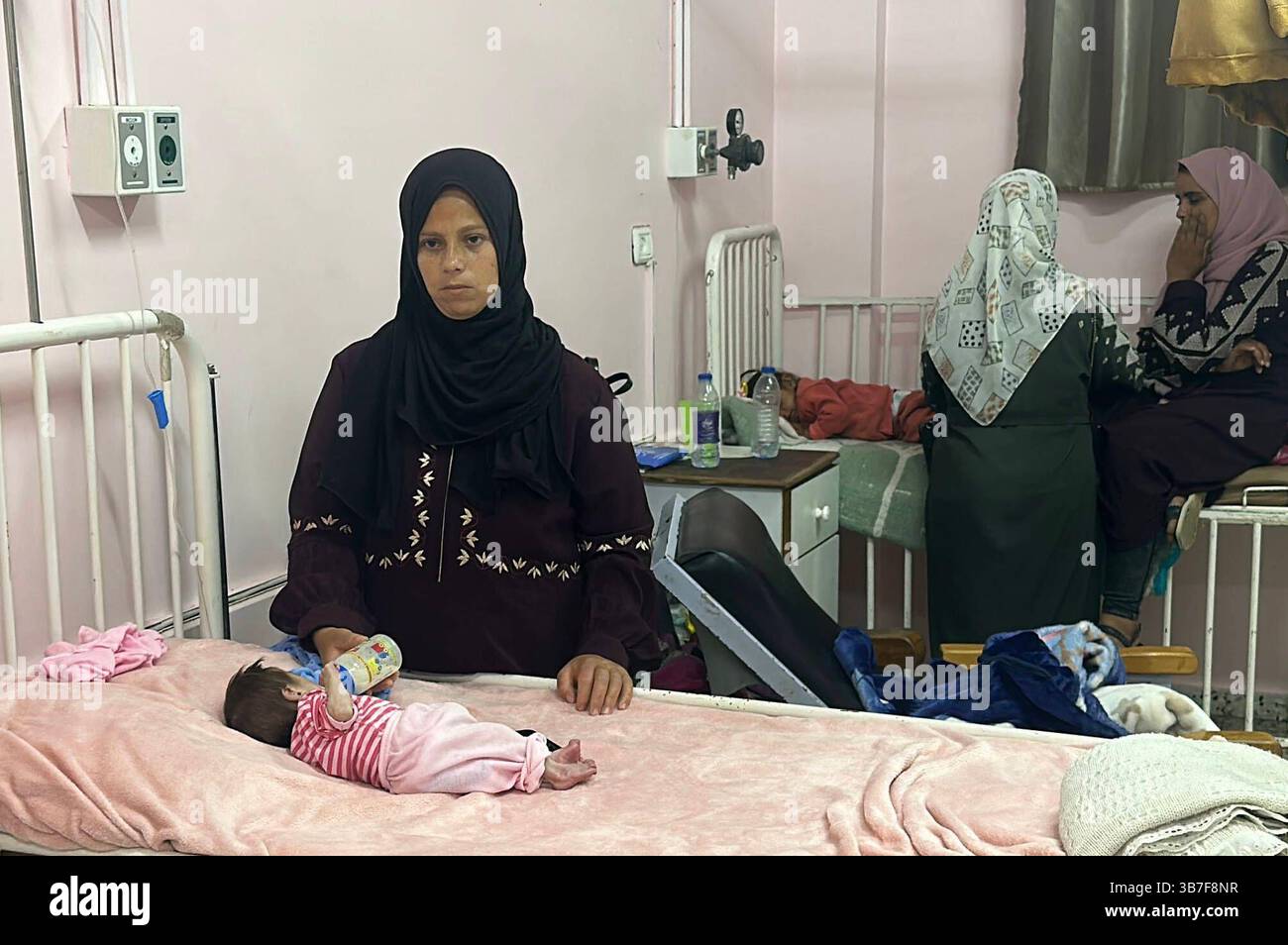 The Palestinian infant, Youssef Al-Najjar, four months old, is ...